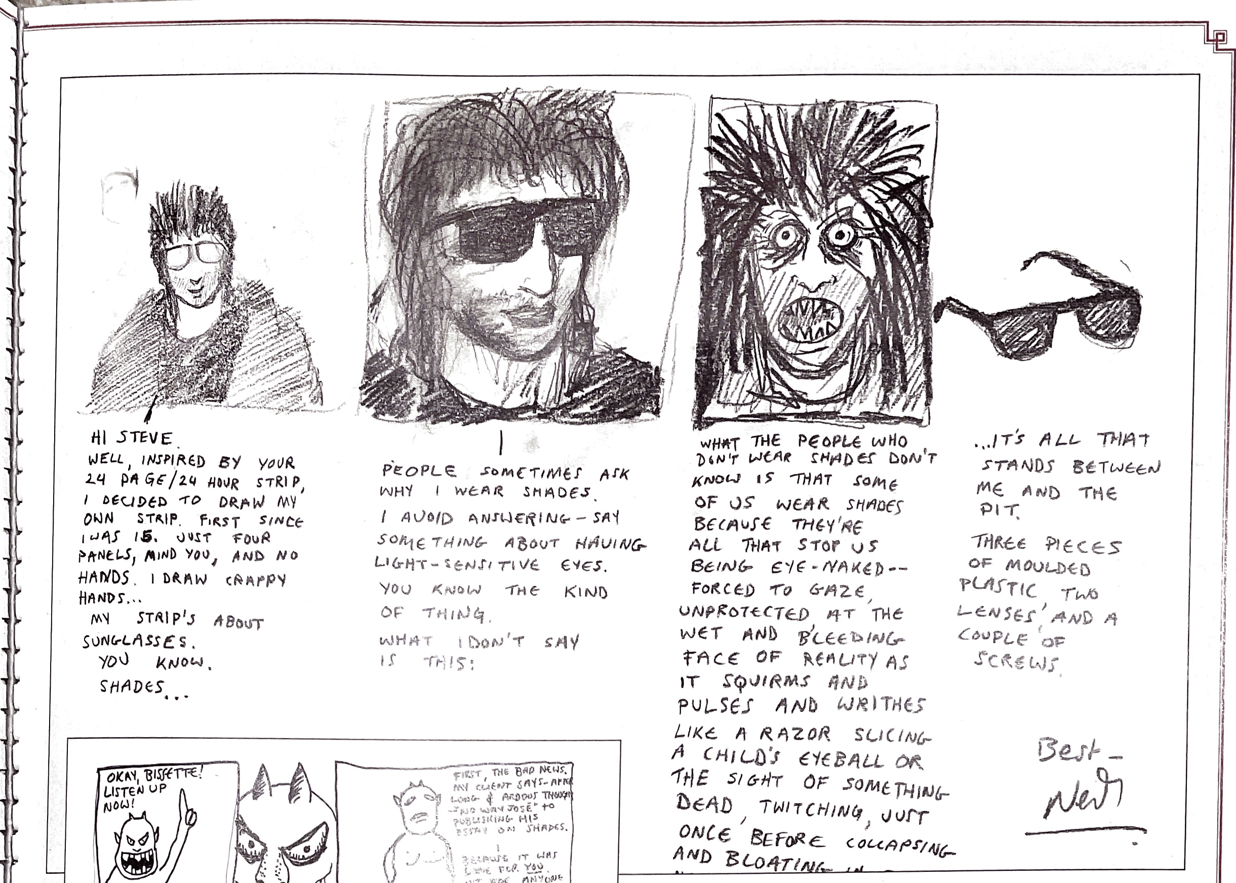 Four Panel Friday: Neil Gaiman’s Four Panel Comic to Steve Bissette ...